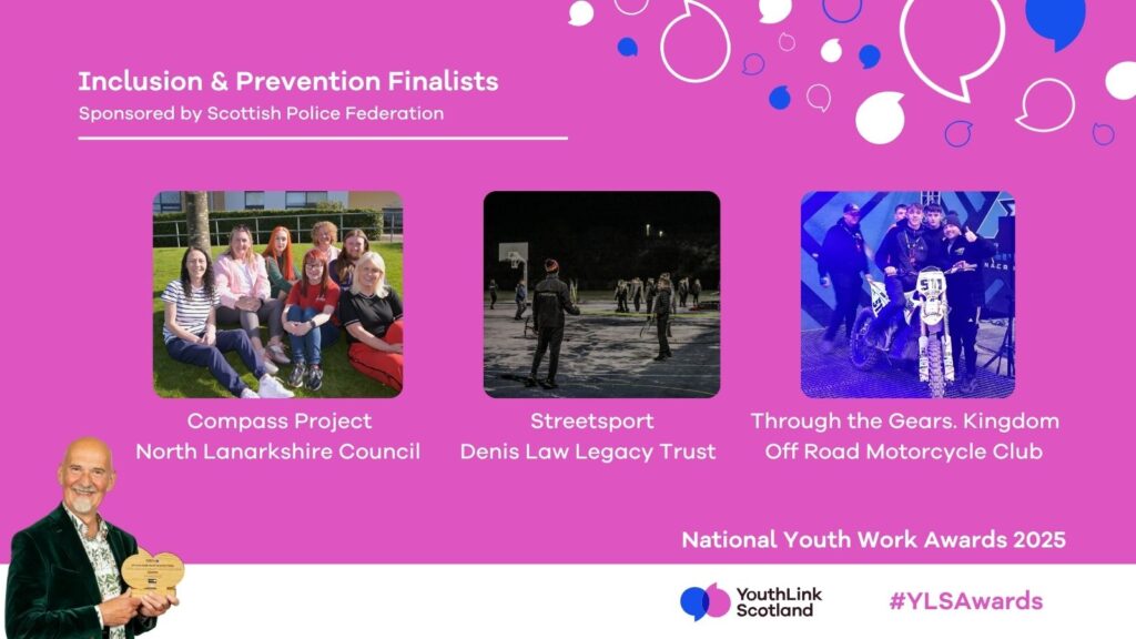 Meet the finalists: Inclusion & Prevention | YouthLink Scotland